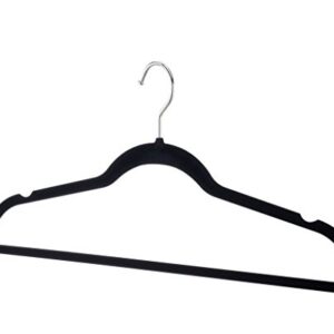 Home-it Premium Velvet Hangers Heavy Duty Clothes Hook Swivel 360-Ultra Thin, (50 Pack)