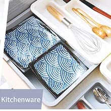 MDHAND Kitchen Drawer Organizer - Expandable Silverware Organizer/Utensil Holder and Cutlery Tray with Drawer Dividers for Flatware and Kitchen Utensils