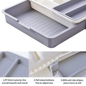 MDHAND Kitchen Drawer Organizer - Expandable Silverware Organizer/Utensil Holder and Cutlery Tray with Drawer Dividers for Flatware and Kitchen Utensils