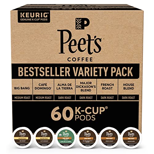 Peet's Coffee, Bestseller's Variety Pack Keurig Coffee Pods