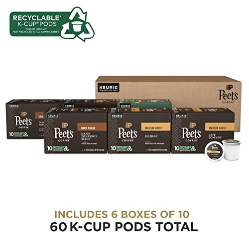 Peet's Coffee, Bestseller's Variety Pack Keurig Coffee Pods