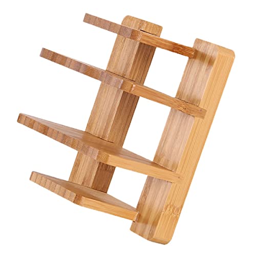 Kunovo Bamboo Pot Lid Holder,Cutting Board Organizer,Baking Sheet/Pan Organizer Rack for Cabinet (GGJ-A)