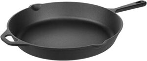 amazon basics pre-seasoned cast iron skillet, 15-inch