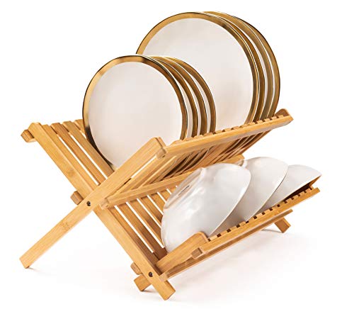 Bellemain Folding Bamboo Dish Drying Rack