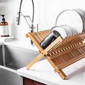 Bellemain Folding Bamboo Dish Drying Rack