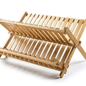 Bellemain Folding Bamboo Dish Drying Rack