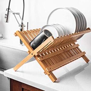 Bellemain Folding Bamboo Dish Drying Rack