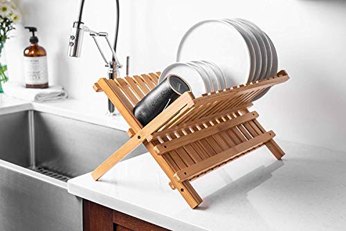 Bellemain Folding Bamboo Dish Drying Rack