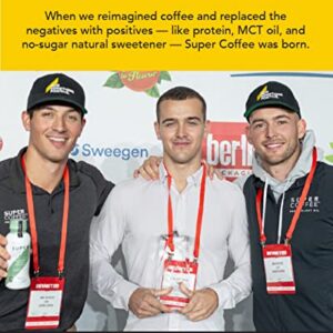 Super Coffee, Iced Keto Coffee (0g Added Sugar, 10g Protein, 80 Calories) [Mocha Latte] 12 Fl Oz, 12 Pack | Iced Coffee, Protein Coffee, Coffee Drinks, Smart Coffee - SoyFree GlutenFree