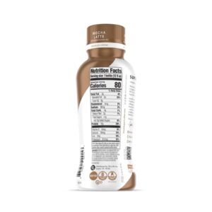 Super Coffee, Iced Keto Coffee (0g Added Sugar, 10g Protein, 80 Calories) [Mocha Latte] 12 Fl Oz, 12 Pack | Iced Coffee, Protein Coffee, Coffee Drinks, Smart Coffee - SoyFree GlutenFree