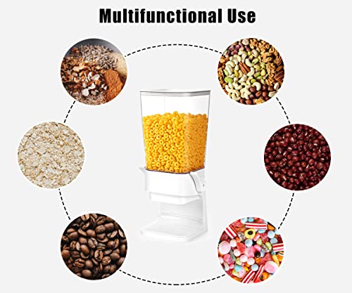 ANRANJU Cereal Dispenser Countertop,Large Cereal Containers Storage Dispenser Dry Food Dispenser Countertop Rice Candy Dispenser Machine Cereal Organizer for Trail Mix, Granola,Nuts,Beans(5500ml)