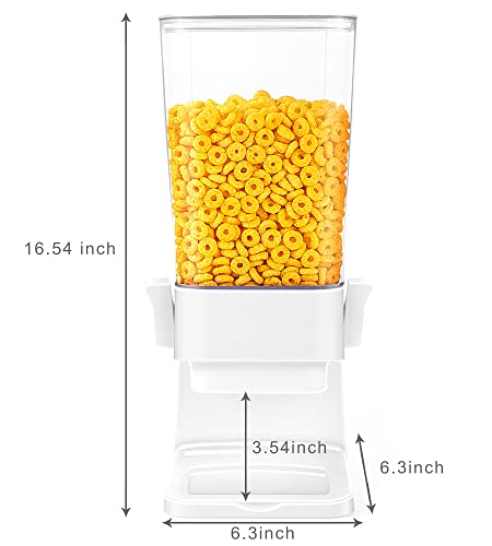 ANRANJU Cereal Dispenser Countertop,Large Cereal Containers Storage Dispenser Dry Food Dispenser Countertop Rice Candy Dispenser Machine Cereal Organizer for Trail Mix, Granola,Nuts,Beans(5500ml)