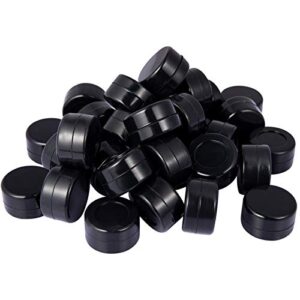 5ML Non-Stick Silicone Wax Containers 50pcs Multi Use Storage Jars Oil Concentrate (Black)