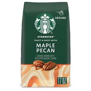 starbucks ground coffee—maple pecan flavored coffee—naturally flavored—100% arabica—1 bag (17 oz)