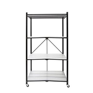 Origami Magnetic Shelf Liners For Wire Shelves & Wire Shelving | R5 Series Collapsible Foldable 4-Shelf Large Heavy Duty Storage Rack (4 Pack) | Clear