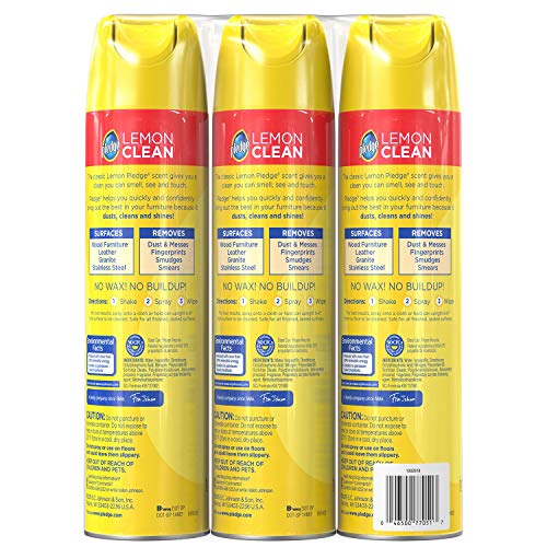 Pledge Furniture Spray, Lemon (14.2oz., 3pk.)