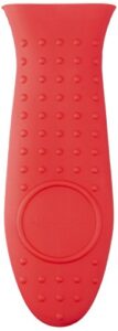 amazon basics silicone hot skillet handle cover holder, red