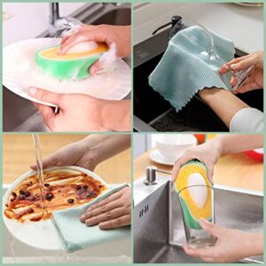 cearwany Telescopic Sink Storage Rack Holder, Adjustable 2 in 1 Drainer Basket Tray Sponge Soap Holder, Expandable Sink Organizer Holder Dish Cloth Hanger for Home Kitchen, Green