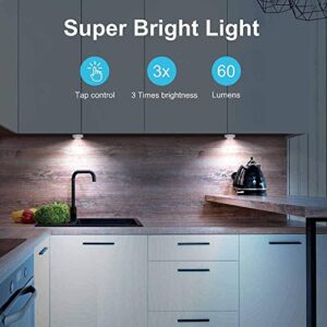 UMECORE Push Lights, 7 Pack Wireless Under Cabinet Lights Tap Push Button Light Battery Operated Puck Lights Stick On LED Night Light for Closet Counter Kitchen Cabinet RV Indoor Outdoor