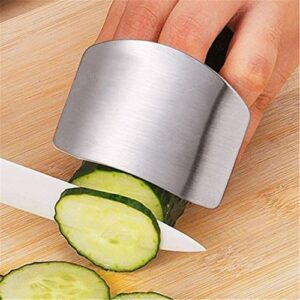 2pcs Kitchen Accessories Stainless Steel Hand Finger Protector Knife Cut Slice Safe Guard Kitchen Tool Durable Safe Kitchen Essential