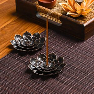 SLKIJDHFB Incense Burner - Stick Incense Holder 6 Incense Holes with Detachable Ash Catcher