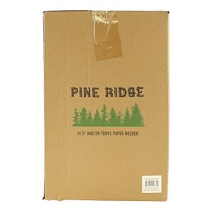 Pine Ridge 14.5" Updated countertop Antler Paper Towel Holder - Antler Collection, Rustic Design Magnetic Base Towel Holder for Home, Hunting Cabin and Lodge