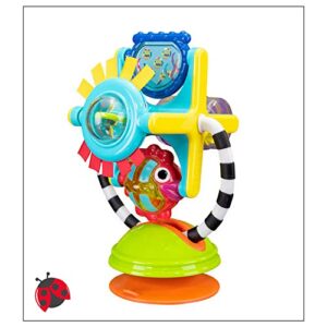 Sassy Fishy Fascination Station 2-in-1 Suction Cup High Chair Toy | Developmental Tray Toy for Early Learning | for Ages 6 Months and Up