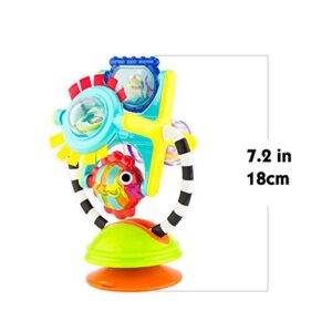 Sassy Fishy Fascination Station 2-in-1 Suction Cup High Chair Toy | Developmental Tray Toy for Early Learning | for Ages 6 Months and Up