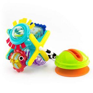 Sassy Fishy Fascination Station 2-in-1 Suction Cup High Chair Toy | Developmental Tray Toy for Early Learning | for Ages 6 Months and Up