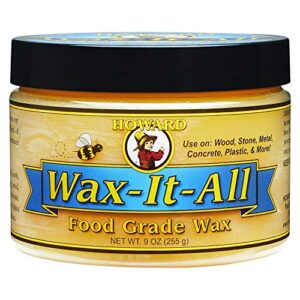 howard products wax009 food-grade wax, 9 ounce (pack of 1), cream