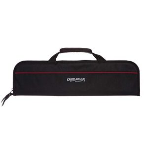 ergo chef, black 5-pocket padded chef’s knife roll bag, bifold