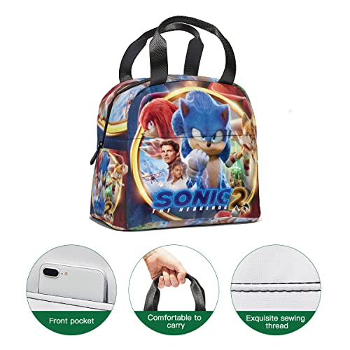 Anime Lunch Bag Insulated Leakproof Reusable Portable Cooler Box Practical Tote Bag for Work, Picnic One Size