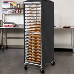 Sealcover Pan Rack Cover, High Density Waterproof and Dustproof Bread Rack Cover, 23"x28"x64", Bakery Single Rack Covers.