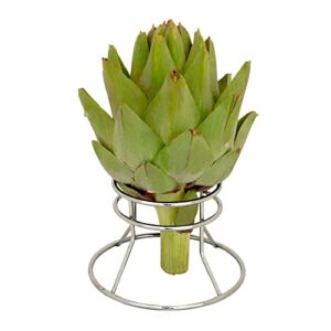 supreme housewares artichoke steamer stainless steel wire artichoke holder, 1-pack, one size, sliver artichoke holder rack