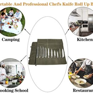 Canvas Chef Knife Roll Bag Chef Knife Bag