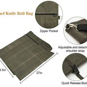 Canvas Chef Knife Roll Bag Chef Knife Bag