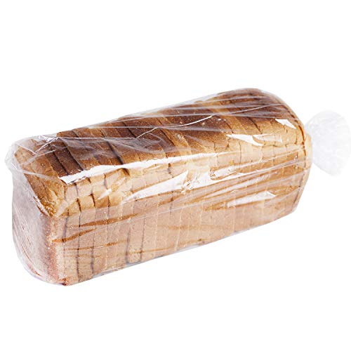 Bread Bags for Homemade Bread,18x4x8 Inches Clear Bread Loaf Bags with 50 Twist Ties,50 Pcs