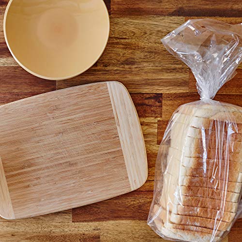 Bread Bags for Homemade Bread,18x4x8 Inches Clear Bread Loaf Bags with 50 Twist Ties,50 Pcs