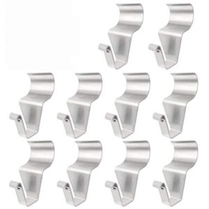 amuille vinyl siding hooks (10 pack), heavy duty stainless steel low profile no hole hanger