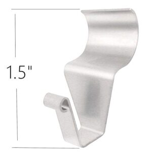 Amuille Vinyl Siding Hooks (10 Pack), Heavy Duty Stainless Steel Low Profile No Hole Hanger