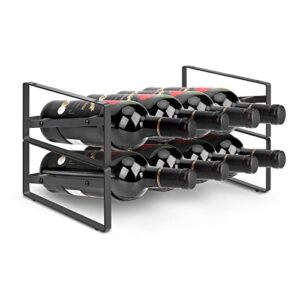 2 tier wine rack，tabletop stackable wine rack freestanding wine racks countertop for kitchen pantry cabinet for kitchen, bar, pantry, wine cellar, basement, countertop, cabinet