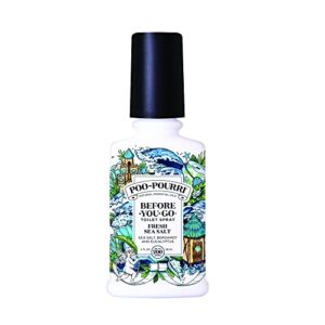 poo-pourri before-you-go toilet spray, fresh sea salt, 4 fl oz – sea salt, bergamot and eucalyptus