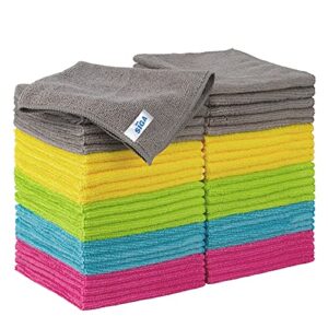 mr.siga microfiber cleaning cloth, all-purpose cleaning towels, pack of 50, size 11.8 x 11.8 in