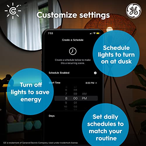 GE CYNC Smart LED Light Strip Bundle, Color Changing Lights, Bluetooth and Wi-Fi Lights, Compatible with Alexa and Google Home, 120 Inches (1 Pack)