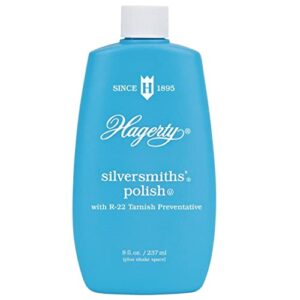 w. j. hagerty hagerty 10080 silversmiths’ silver polish, 8 ounces, 8-ounce, blue, 8 fl oz