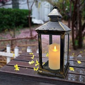 Flickering Flameless Candles Battery Operated Candles Waterproof Outdoor Candles Votives LED Candles Pack of 7 (D:3.25" x H:4" 5" 6") With Remote Cycling 24 Hours Timer Plastic Candles Battery Candles