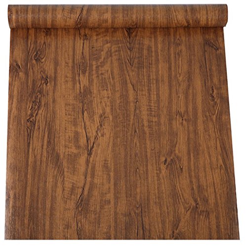 Retro Wood Grain Wallpaper Self Adhesive Shelf Liner Shelf Vinyl Paper Kitchen Drawer Furniture Countertop Cabinet Sticker 15.7" x 78.7"