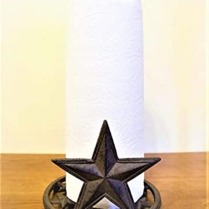 Metal Star Country Rustic Paper Towel Holder