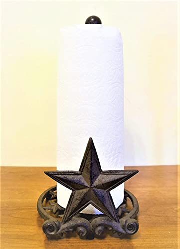 Metal Star Country Rustic Paper Towel Holder