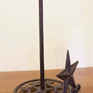 Metal Star Country Rustic Paper Towel Holder